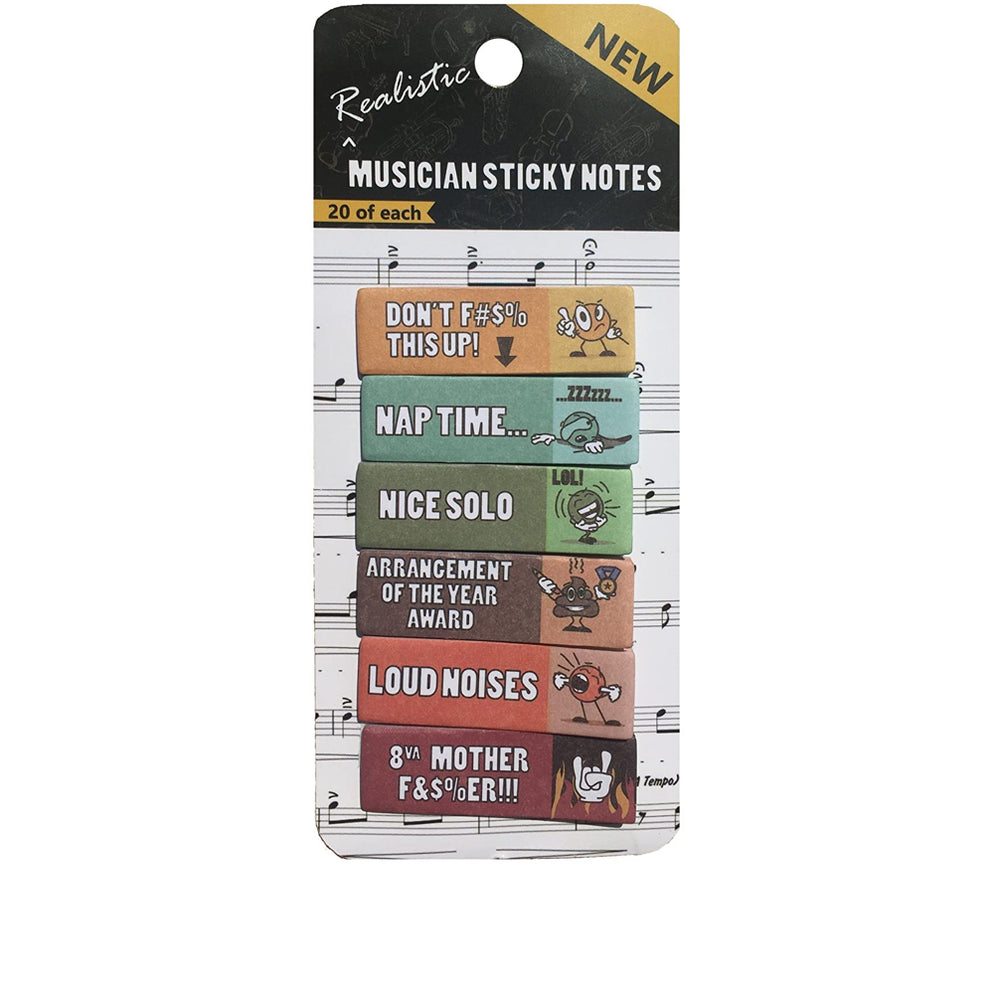 Sarcastic Musician Sticky Notes — Rise8Studios